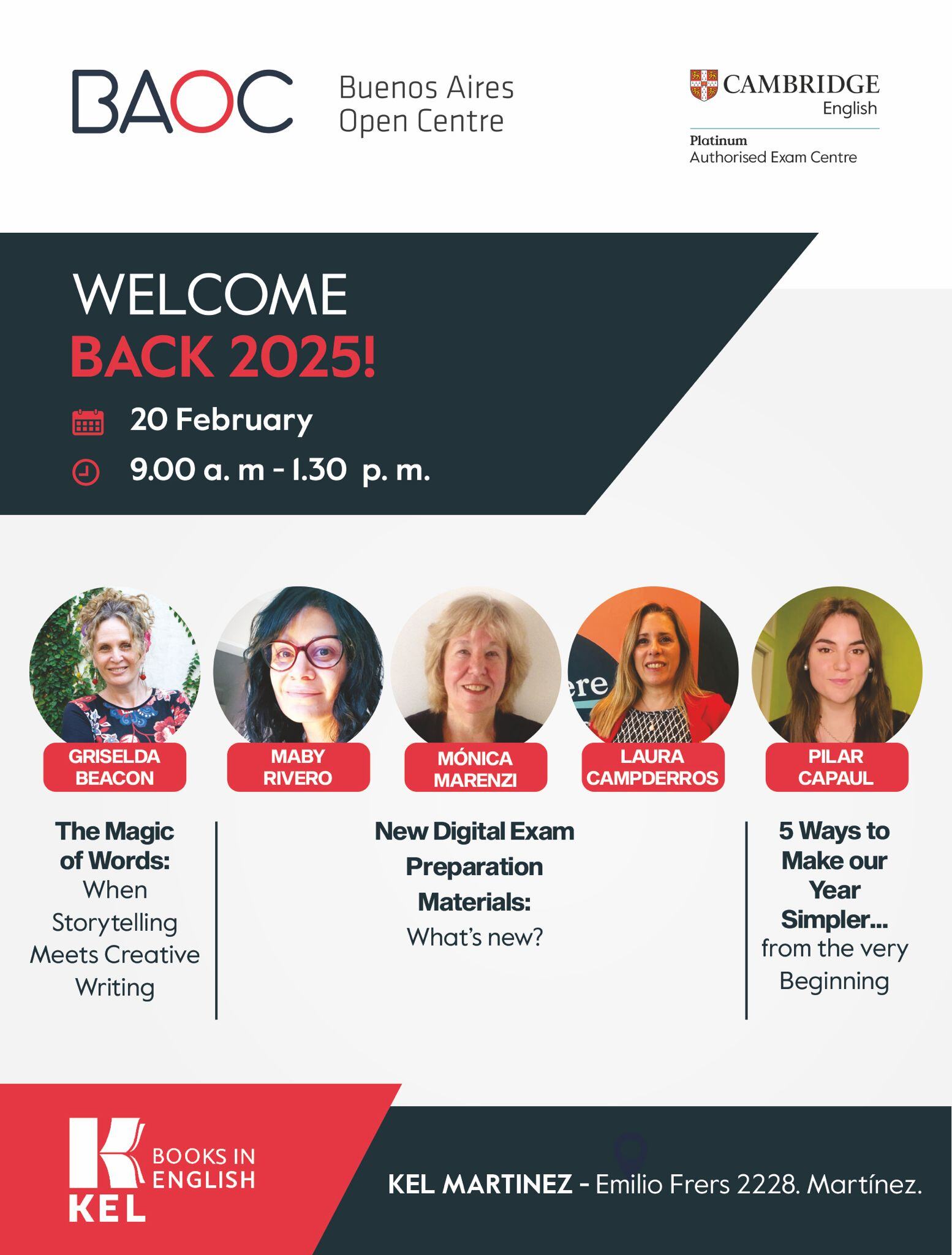 Welcome back! -BAOC by Cambridge experts